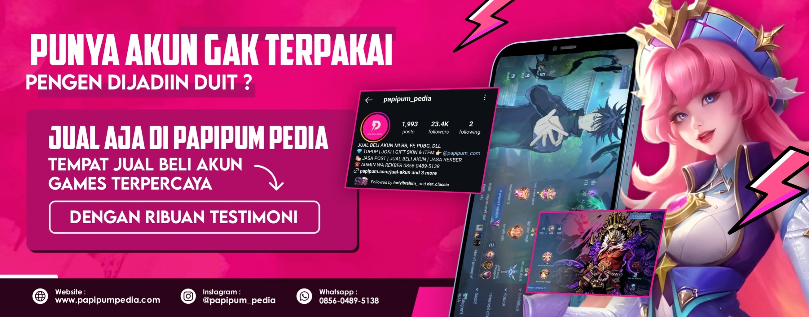 PAPIPUM.COM - Top-up Game dan Jasa Joki TERMURAHHH!